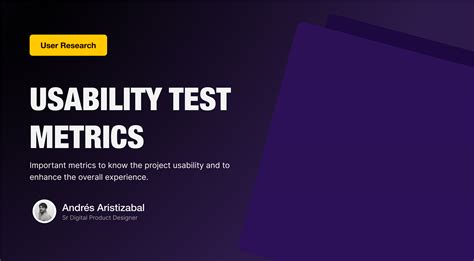 Usability Test Metrics Template Figma