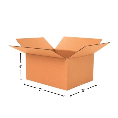 Plain Small Box Size 7 X 5 X 4 Inch Strong Corrugated Boxes Carton Boxes For Packing Material