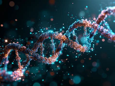 Dna Molecule 3d Render 3d Illustration Science Background Stock Illustration Illustration