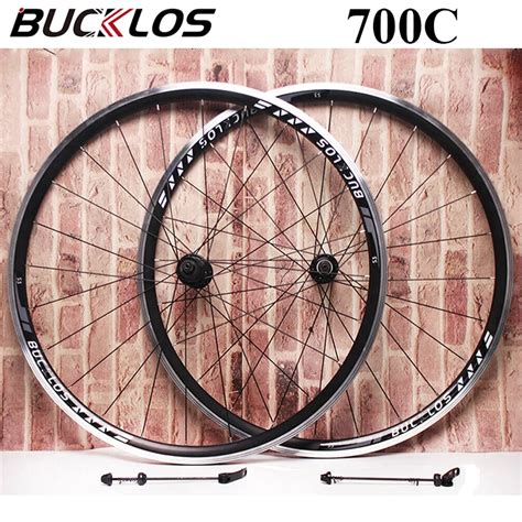 Bucklos 로드 바이크 휠셋 V 브레이크 클린처 전면 후면 알루미늄 합금 휠셋 자전거 부품 700c 5 베어링 휠 7 11 속도 Aliexpress