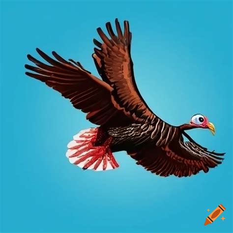 Turkey In Flight On Craiyon
