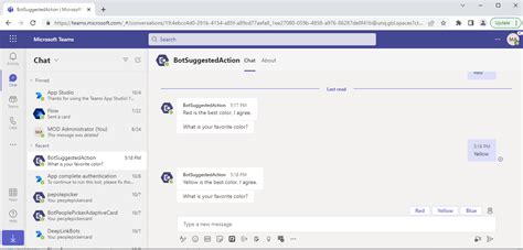 Send Suggested Actions Code Samples Microsoft Learn