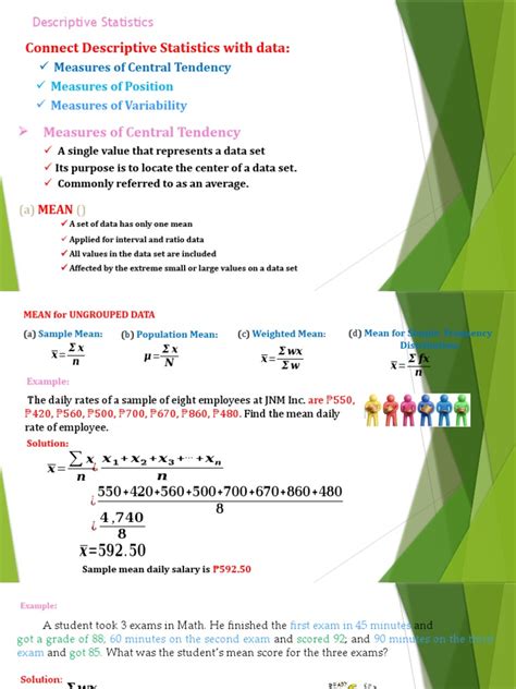 Lesson 2 Descriptive Statistics Lecture Pdf Mean Median