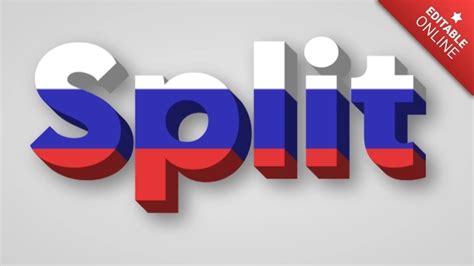 Split Text Effect Generator