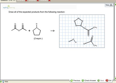 Solved Draw All Of The Expected Products From The Followi