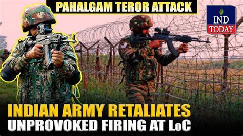 Pak Troops Resort To Unprovoked Firing On Loc Indian Army Retaliates
