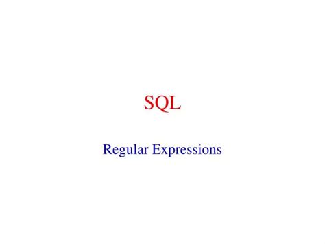 PPT SQL PowerPoint Presentation Free Download ID