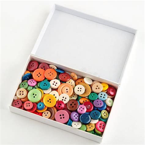 Assorted Buttons In Multiple Shapes And Colors Stock Illustration Illustration Of Crafting