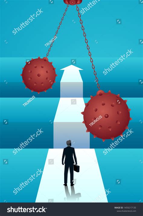 Vector Illustration Businessman Thinking Pass Through 库存矢量图（免版税）1459217135 Shutterstock