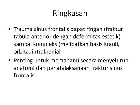 Fraktur Sinus Frontal Pptx