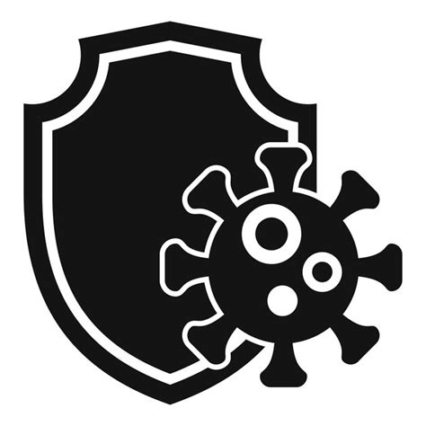 Premium Vector Virus Protection Shield Icon Simple Vector Strong Potion