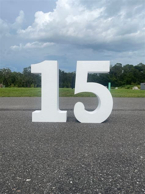 Pick Any 2 Big Styrofoam Party Numbers Large 3d Foam Tabletop Numbers