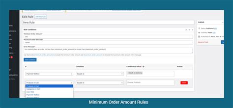 Minimum Order Amount Woocommerce Marketplace