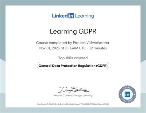 Prateek Vishwakarma On Linkedin Certificate Of Completion