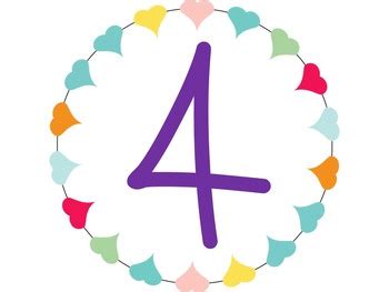 Classroom Table Numbers By The Sixth Grade Science Chick TpT