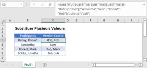 Substituer Plusieurs Valeurs Excel Et Google Sheets Automate Excel