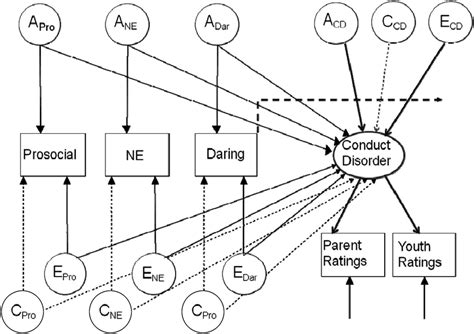 Full Multivariate Behavior Genetic Model For Common And Unique Genetic Download Scientific