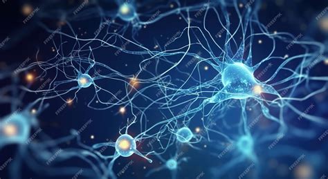 Premium Photo 3d Illustration Of An Animated Visualization Showing The Neural Network Within