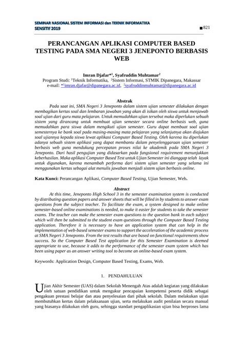 Pdf Perancangan Aplikasi Computer Based Testing Pada Dokumentips