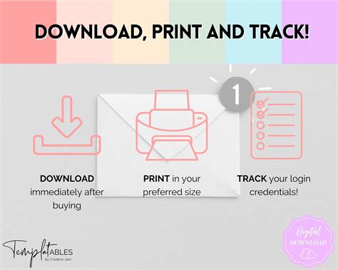 Password Tracker Bundle 3 Printable Password Log And Organizers