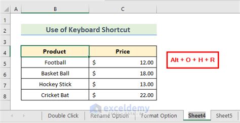 How To Rename Multiple Sheets In Excel With Easy Steps