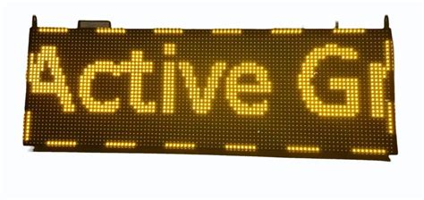 Acrylic Golden LED Scrolling Display Board V Shape Rectangle At Square Feet In Kolhapur