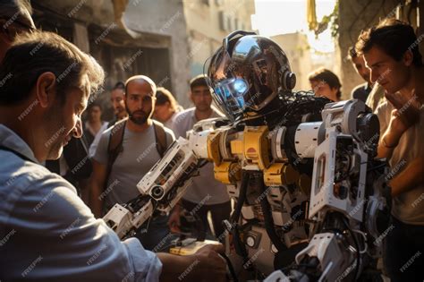 Premium Photo Robots Help Humans Provide Assistance And Care During