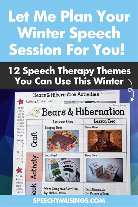 460 Winter Speech And Language Therapy Ideas Speech Therapy