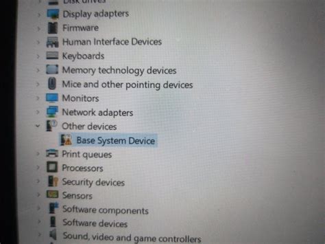 Base System Device Driver Missing R Techsupport