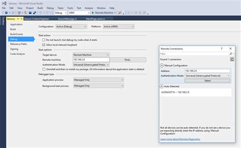 Microsoft BI Tools IoT Adventure Create Visual Studio Project For Sensors