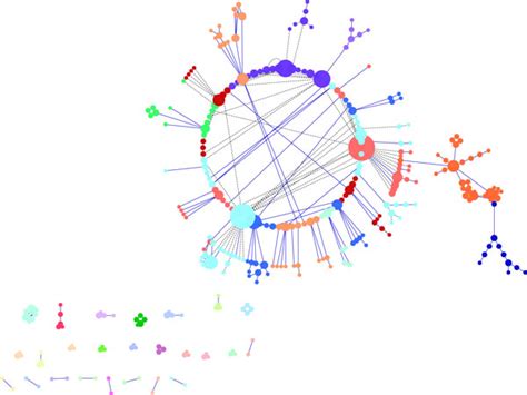Visualization Of A Network Using Cluster Layout Algorithm In Cytoscape