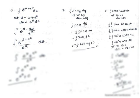 SOLUTION Integral Calc Studypool