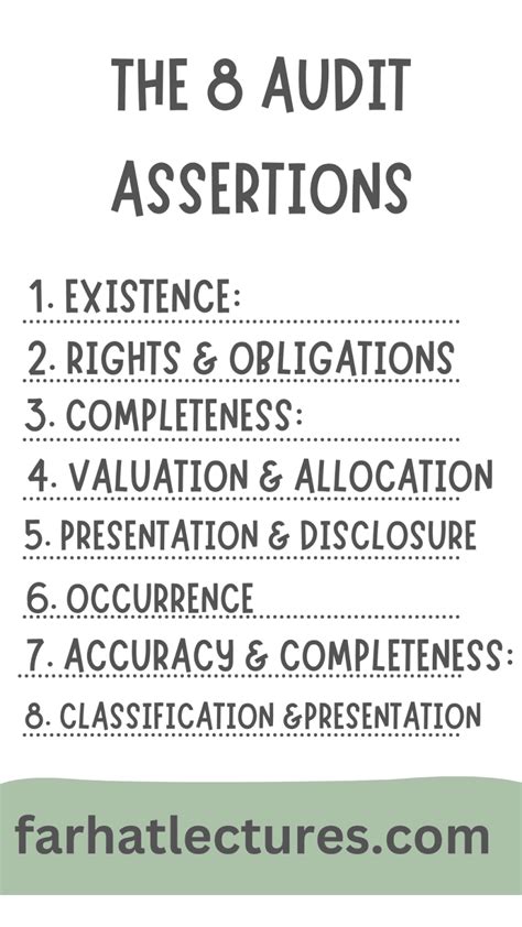 The 8 Audit Assertions Explained For Cpa Candidates And Accounting Students