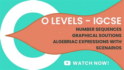 P2 Number Sequences And Graphical Soutions And Algebriac Expressions With Scenarios Youtube