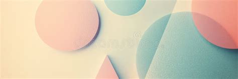 Soft Pastel Colors Form Overlapping Circles And Triangles Creating An Abstract Design That