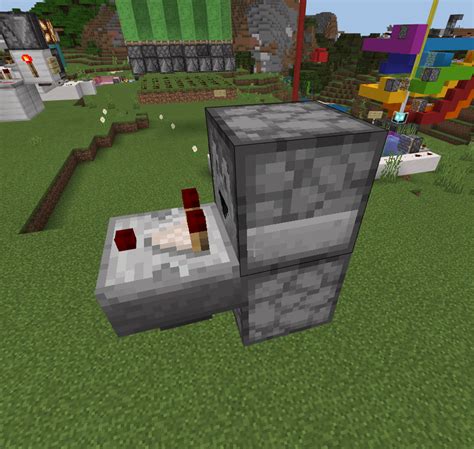 Push Button Switch Using Only Redstone And Torches Rredstone