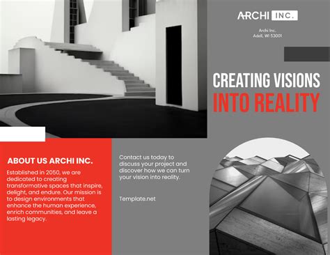 Free Architecture Firm Brochure Template To Edit Online