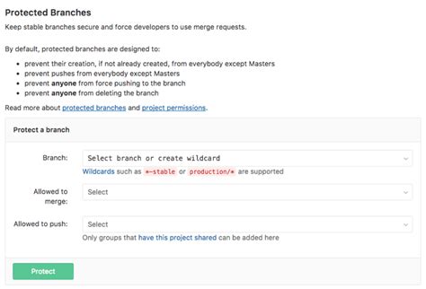 Keep Your Gitlab Branches Safer With These 2 Steps Beech