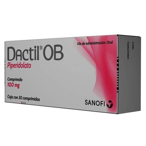 Sanofi Rx Dactil Ob 100 Mg C30 Cpr Peperidolato H E B México