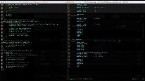 Merge Sort In X86 64 Assembly Language Youtube
