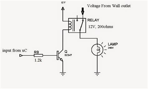 Relay Driver Circuit Using Transistor Bc547