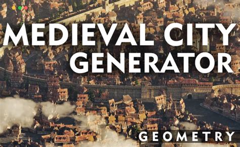 Blender插件 中世纪城市生成器 Medieval City Generator Cgalpha