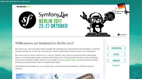 Symfony Live Im Oktober 2017 Berlin Mit Vcat Teilnahme