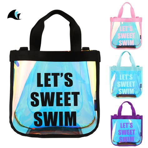 라운드 홀로그램 메쉬 가방