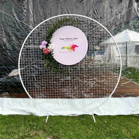 Backdrop Mesh Circle In White Enhance Styling And Events Enhance Styling And Events
