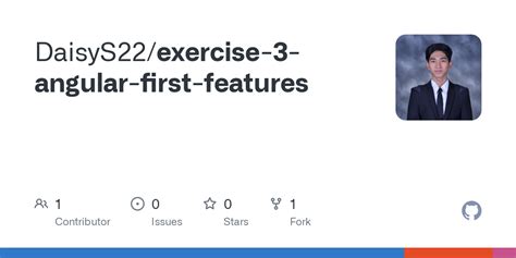 Github Daisys22exercise 3 Angular First Features