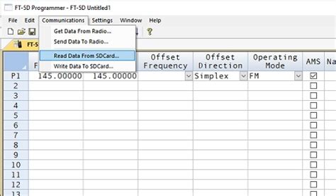 Programming The FT DR Radio With An SD Card