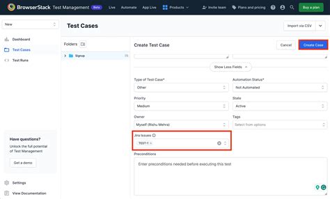 Integrate Jira With Test Management Browserstack Docs