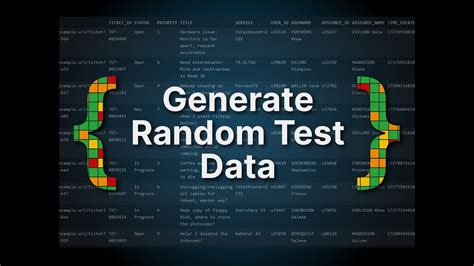 Emp Query Generate Random Test Data Source Random Youtube