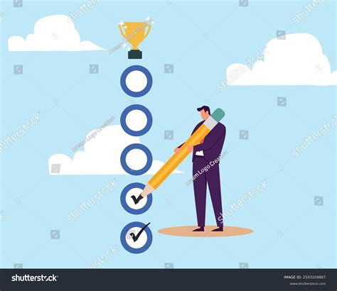 Project Tracking Goal Tracker Task Completion Stock Vector Royalty Free 2593209887 Shutterstock